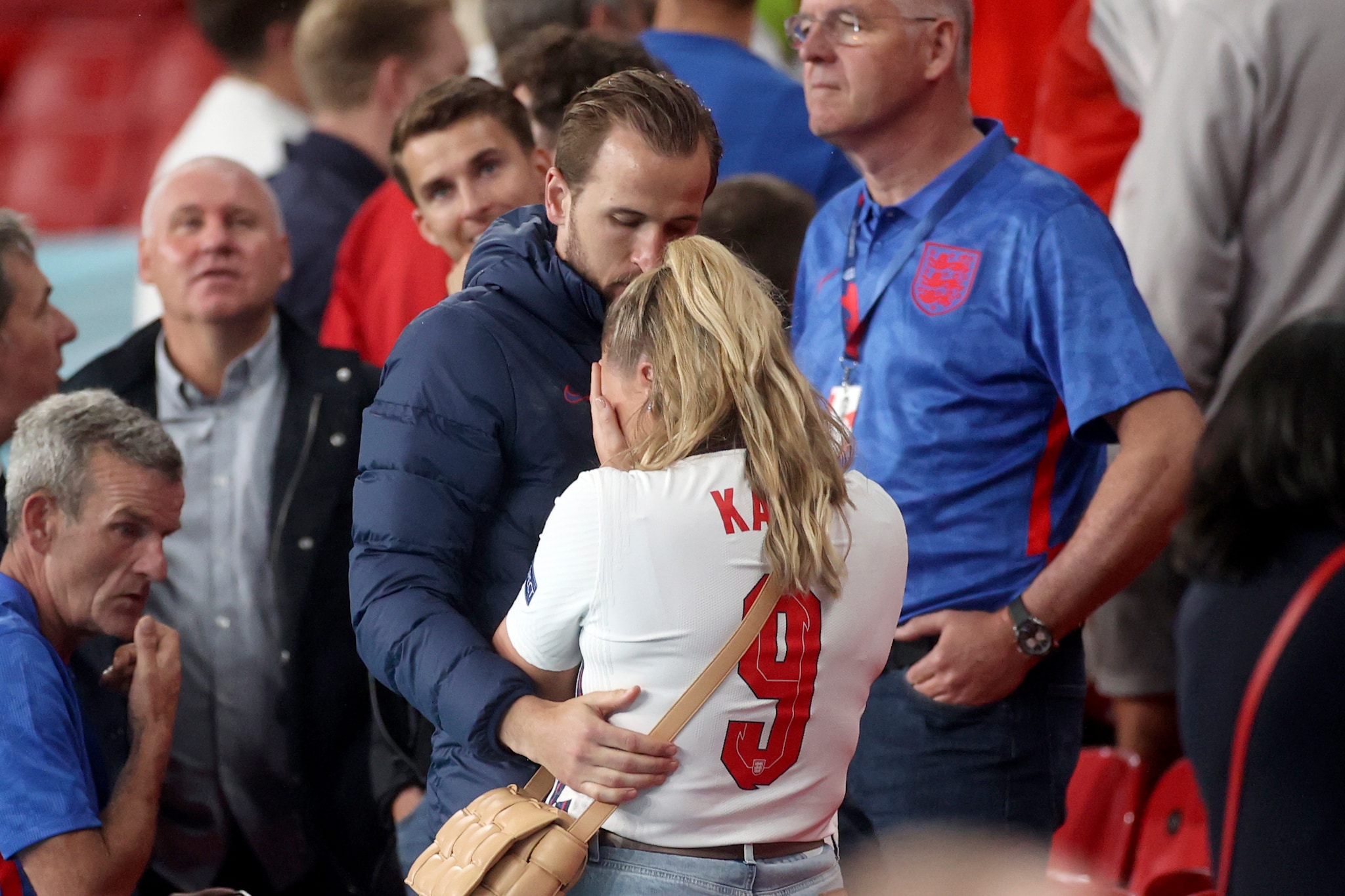 IN PICS: Harry Kane Consoles Wife Kate as She Bursts Into Tears After ...