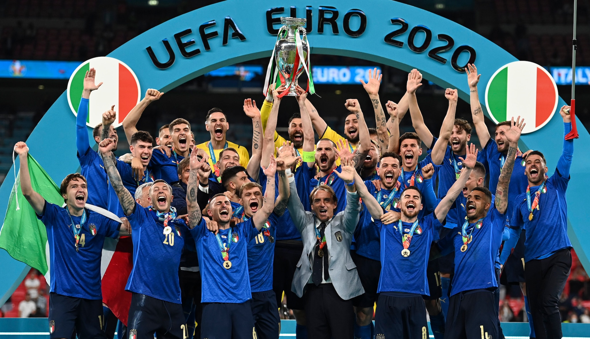 IN PICS: Italy Players Celebrate UEFA Euro 2020 Triumph in Style - News18