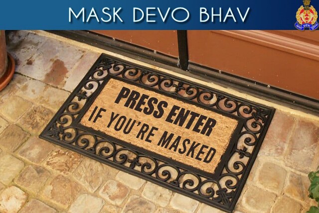 'Mask Devo Bhav': UP Police's Latest Tweet on Masking Up is Hitting the ...