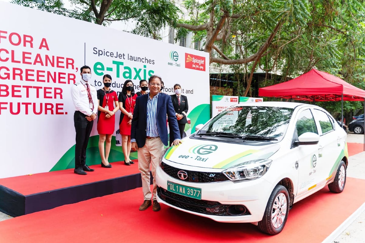 SpiceJet Partners With Eee-Taxi to Deploy Electric Cars for Employee ...