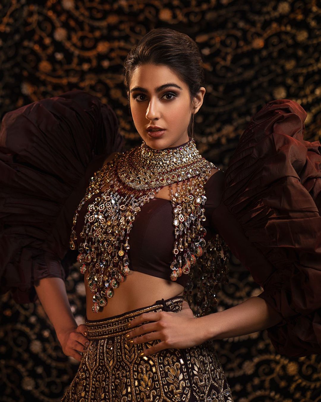 Sara Ali Khan Dazzles In Gorgeous Red Lehenga, See The Actress Look ... Sara Ali Khan Dazzles In Gorgeous Red Lehenga, See The Actress Look ...