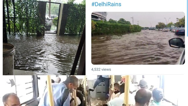'Venice in Delhi': India's Capital Buffers as Rains Leave Roads ...