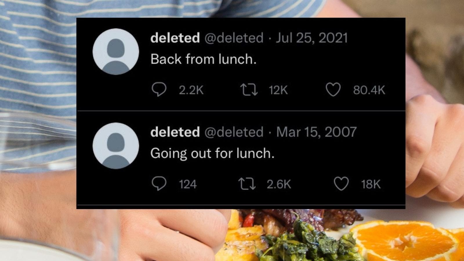 Twitter User's Lunch Update After 14 Years Has Internet Hungry for More ...