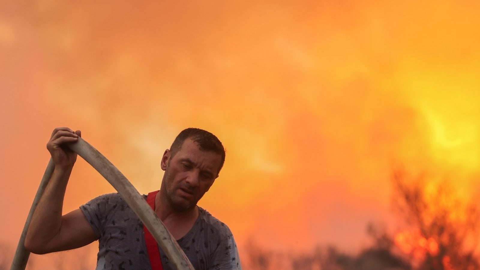 Greece Burning: Incandescent Scenes as Firefighters Try to Control ...