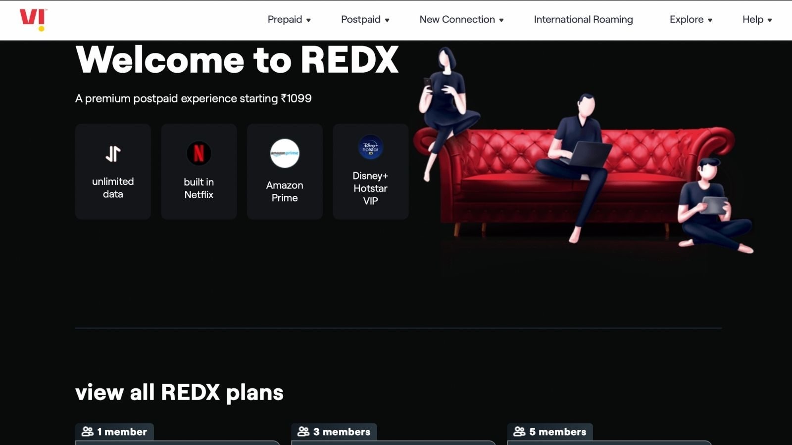 Vi REDX Adds Postpaid Family Plans With Unlimited 4G And Up To 5 ...