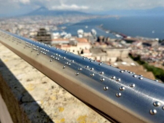 Photo of Braille-etched Railing at Italian Castle Describing Stunning ...
