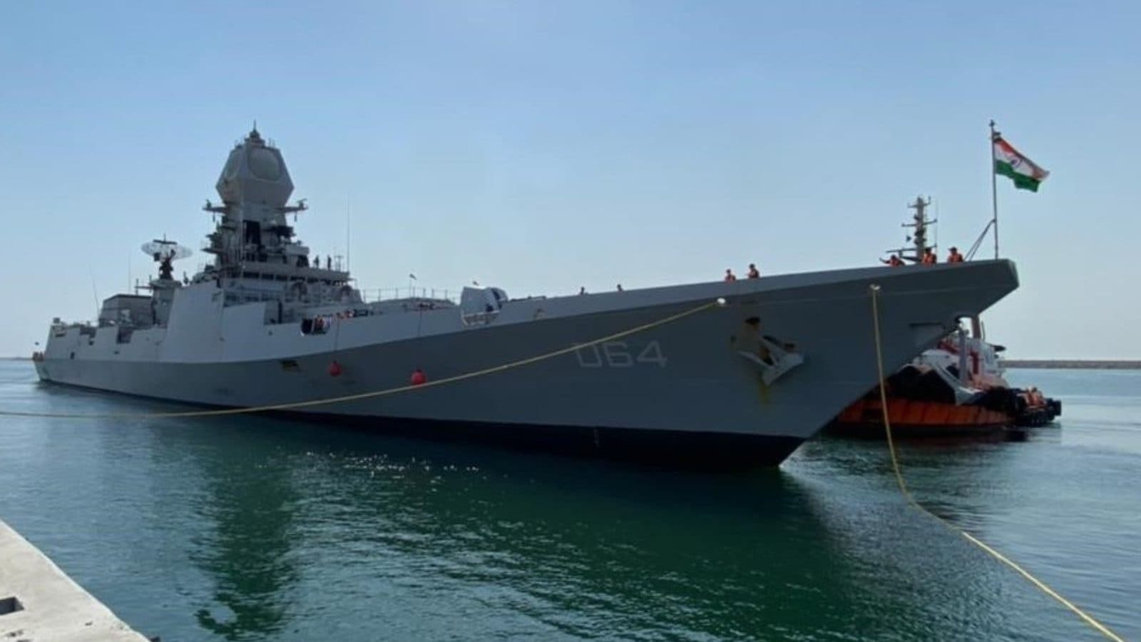 Indian Warship INS Kochi Participates in First Naval Exercise with ...