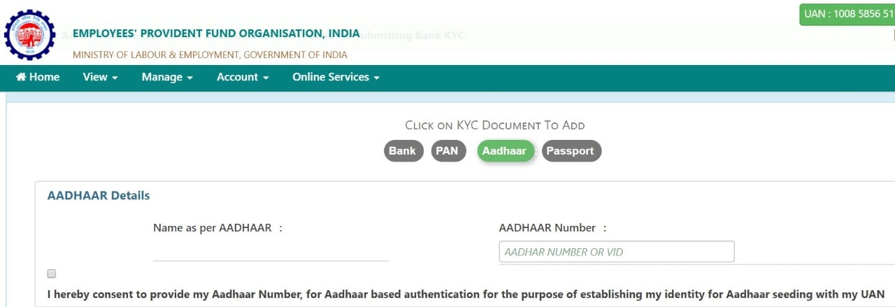PF-Aadhaar Linking a Must this Month to Get EPF Benefits: Step-by-Step ...