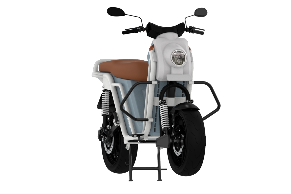 In Pics: eBikeGo Rugged Electric Scooter - Closer Look at Design ...