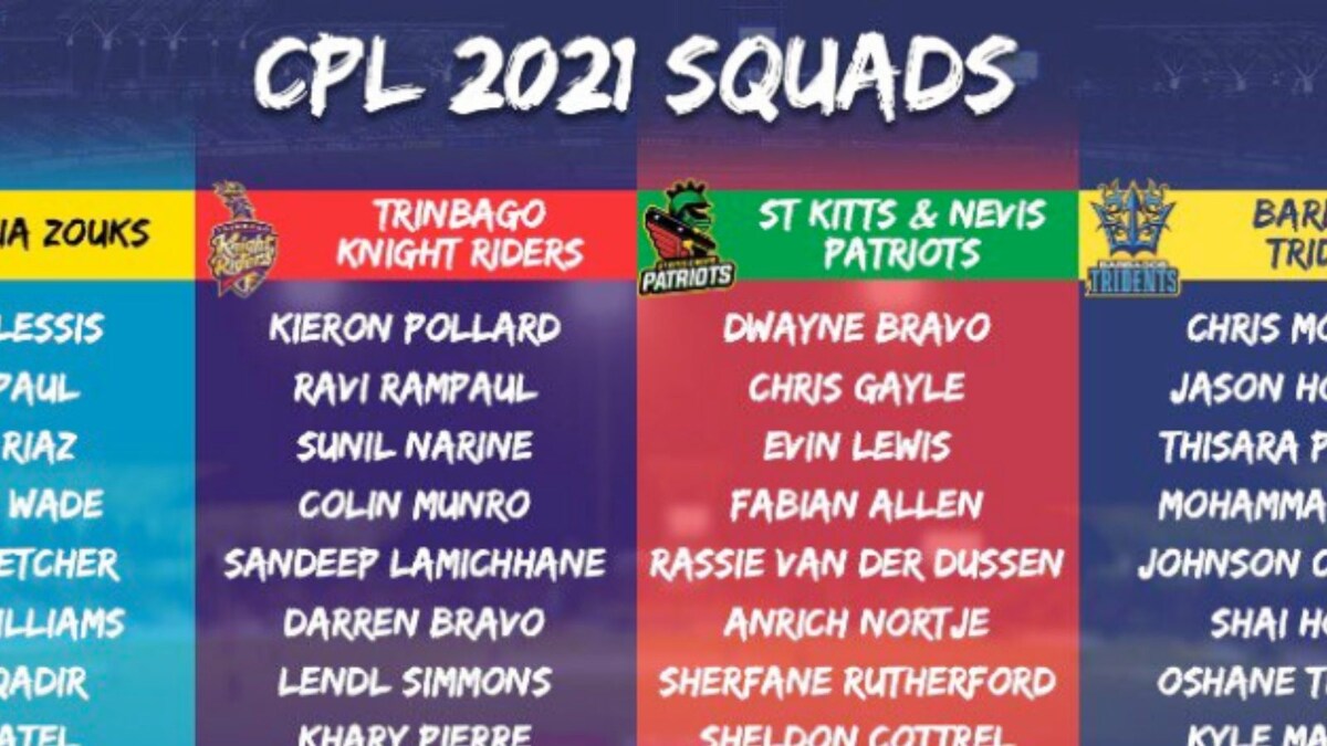 CPL 2021 | Date, Time, Venue, Match Timings, Complete Schedule, Squads ...