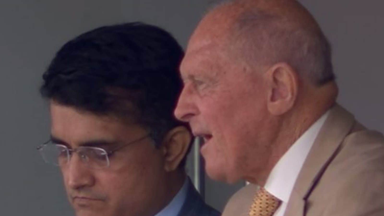 Sourav Ganguly and Geoffrey Boycott Reunite at Lord's During India vs ...