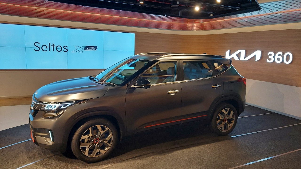 In Pics: Kia Seltos X-Line Trim Unveiled Ahead of Launch: Detailed ...