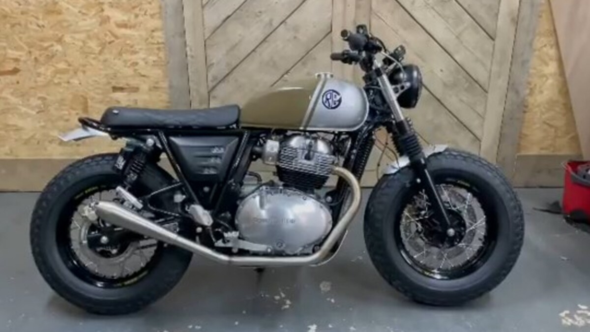 This Modified Royal Enfield Interceptor 650 Scrambler Looks Like an ...