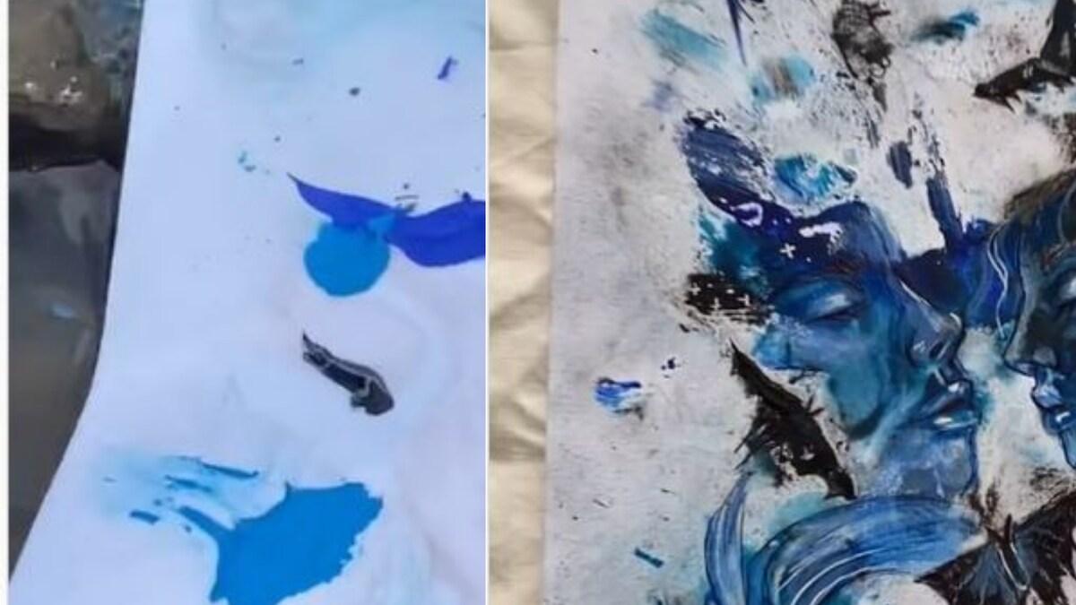 WATCH: Artist's Unique Use of Ocean Waves For Her Painting Goes Viral ...