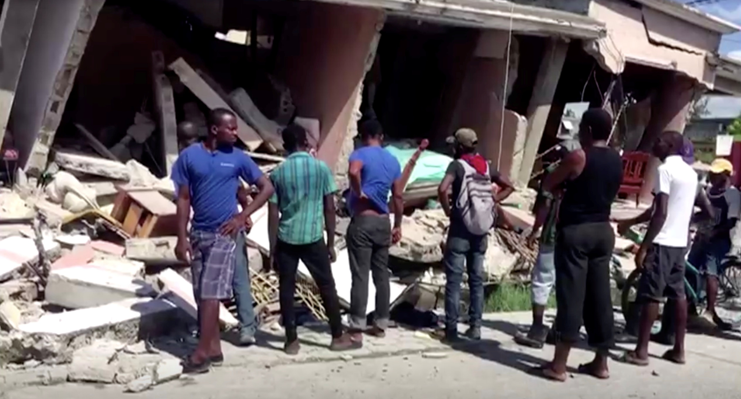 Haiti Earthquake: Buildings Leveled, Houses Damaged; Rescuers Scramble ...