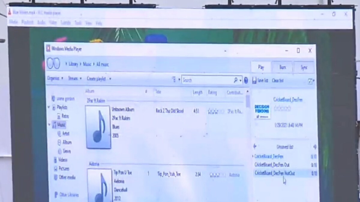 Oops! Third Umpire Opens ‘Windows Media Player’ on Big Screen, Video ...