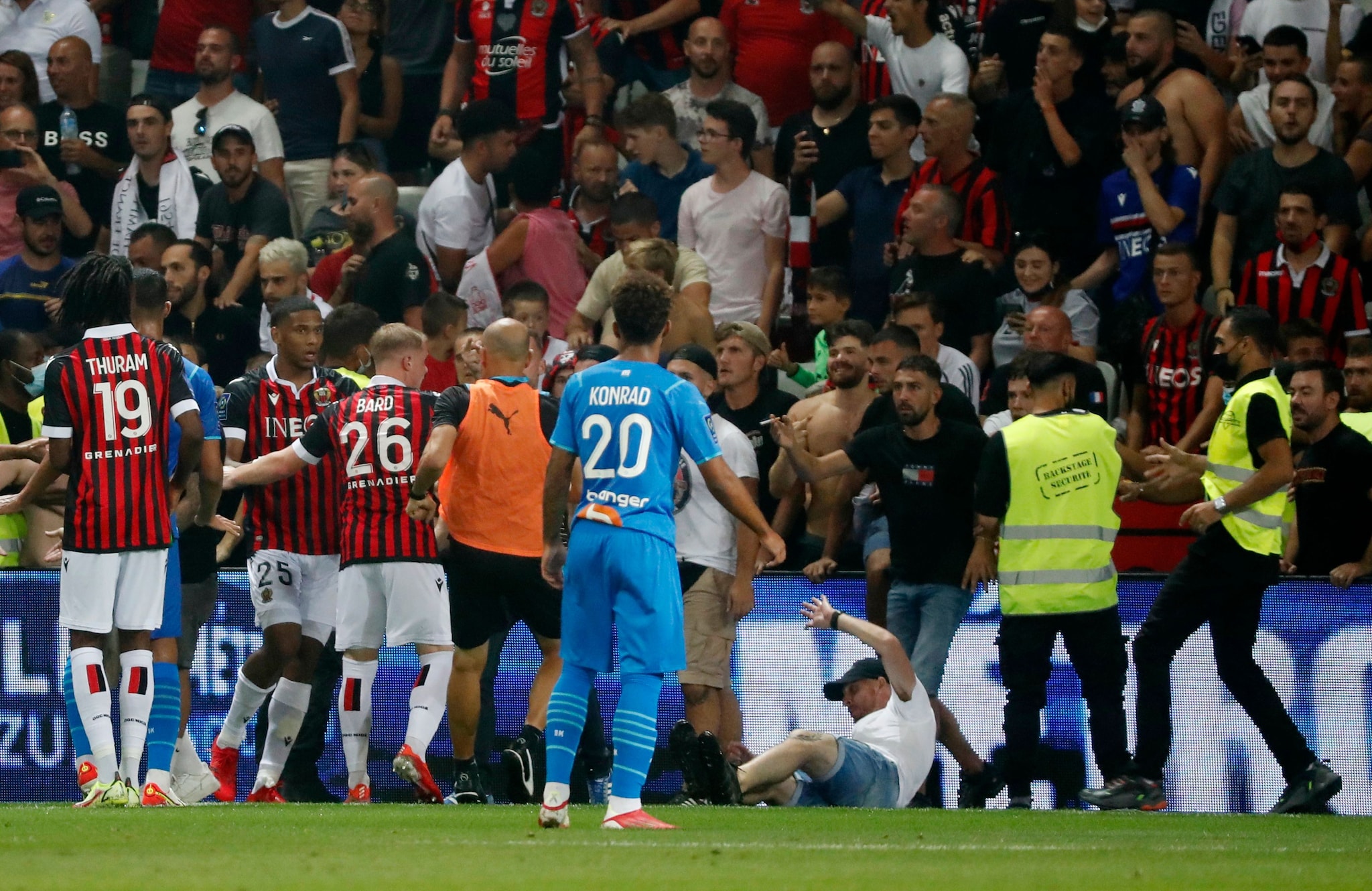 Marseille Players' Clash with Nice Fans Turns Ugly | In Pics - News18