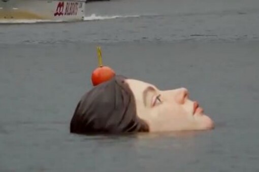 Drowning Girl Statue Called 'Bihar' Staring Out of Spanish River Causes ...