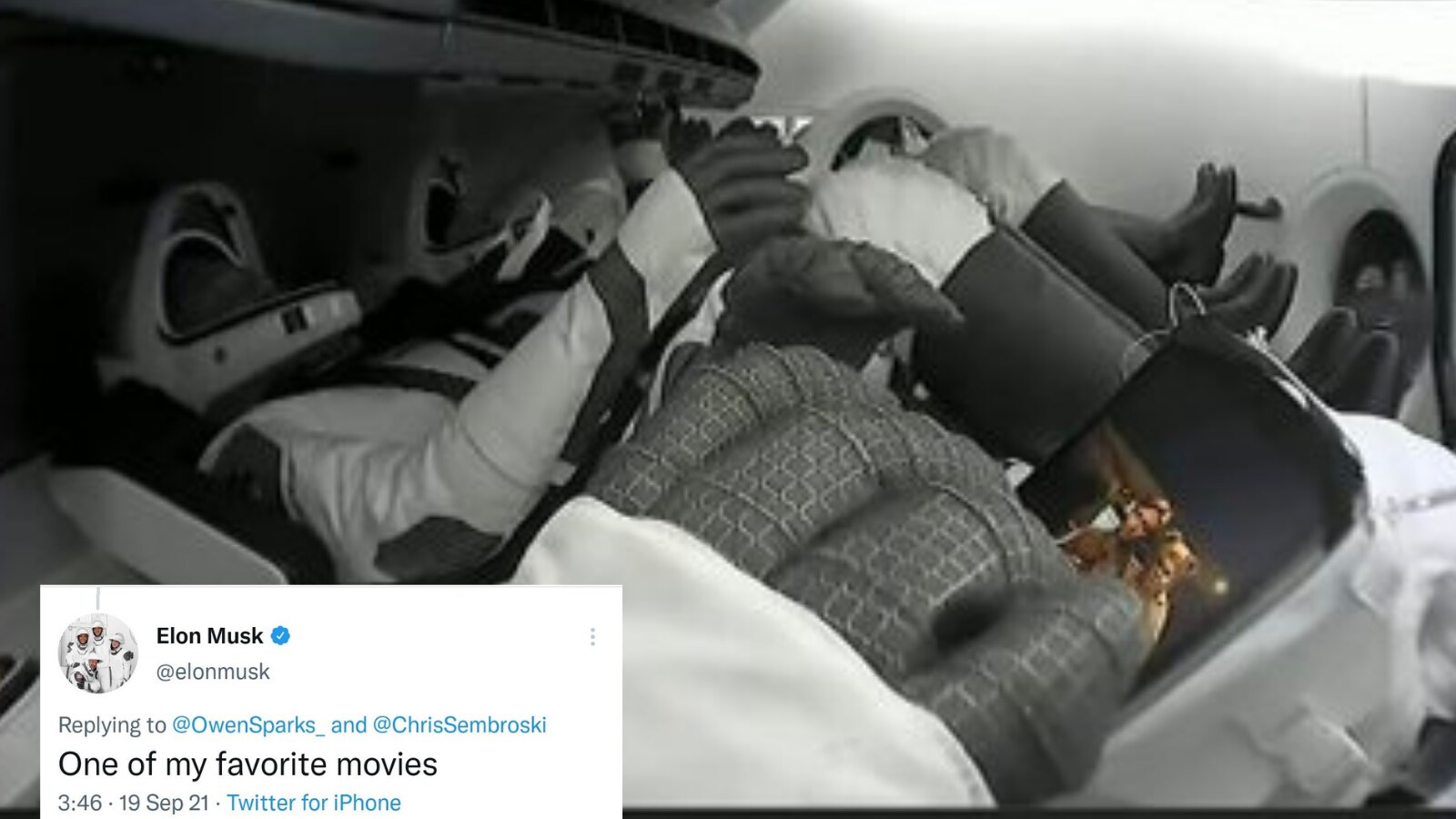 Inspiration4 Crew Watching Space Parody Movie During Splashdown Gets ...
