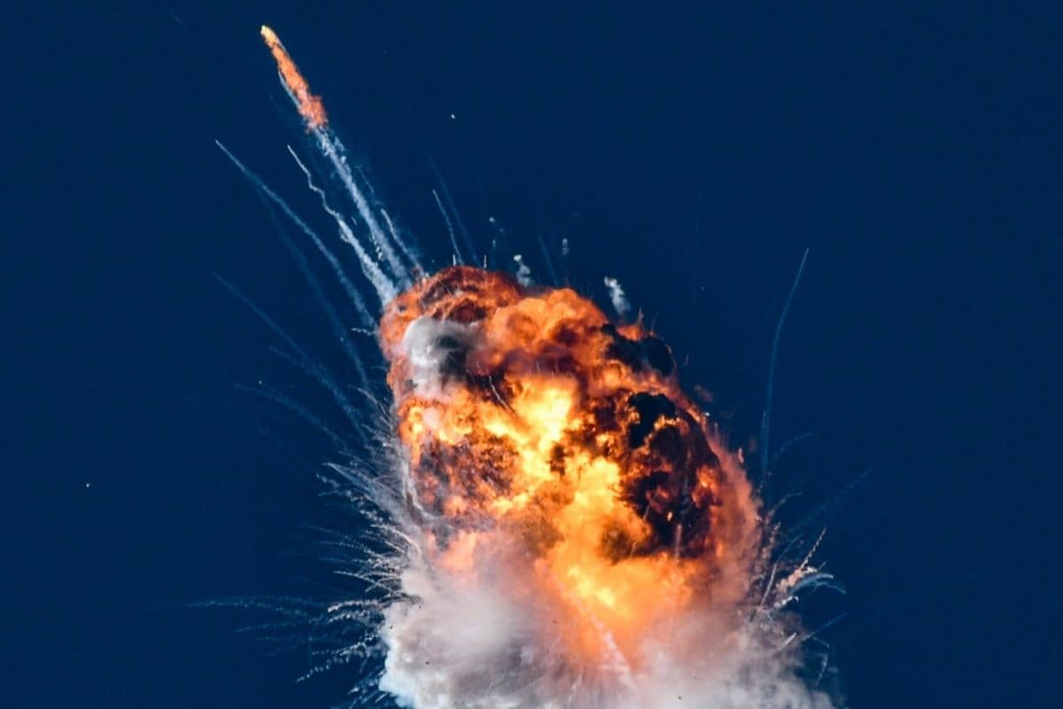 In Photos: Rocket Explodes Over Pacific Ocean in Massive Fireball ...