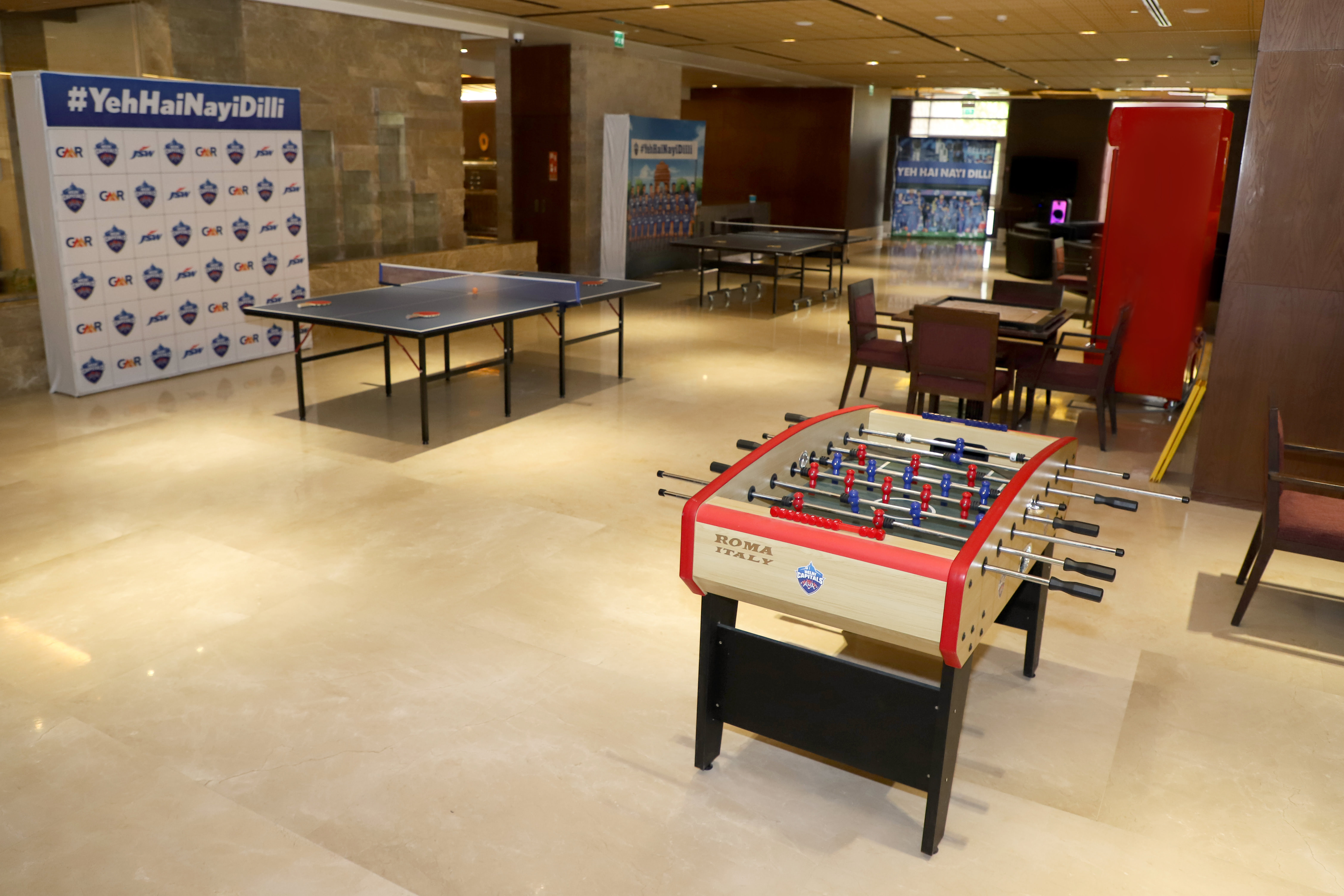 IN PICS: Delhi Capitals' Recreation Room Contains Video Games, Pool ...