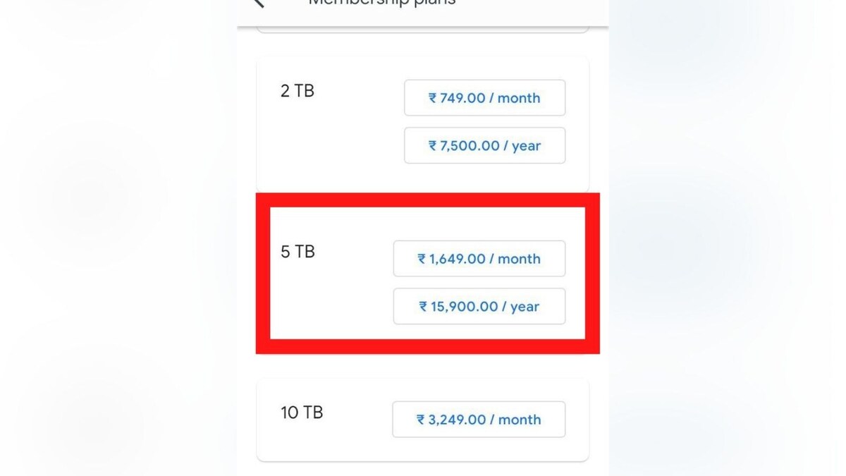 Google One Gets New 5TB Storage Plan, Here's How Much it Costs in India ...