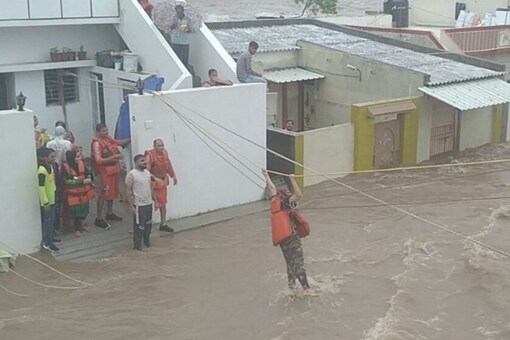 Rains Lash Three Gujarat Districts, 7,000 Evacuated; IAF, Navy, Coast Guard Pressed Into Service ...