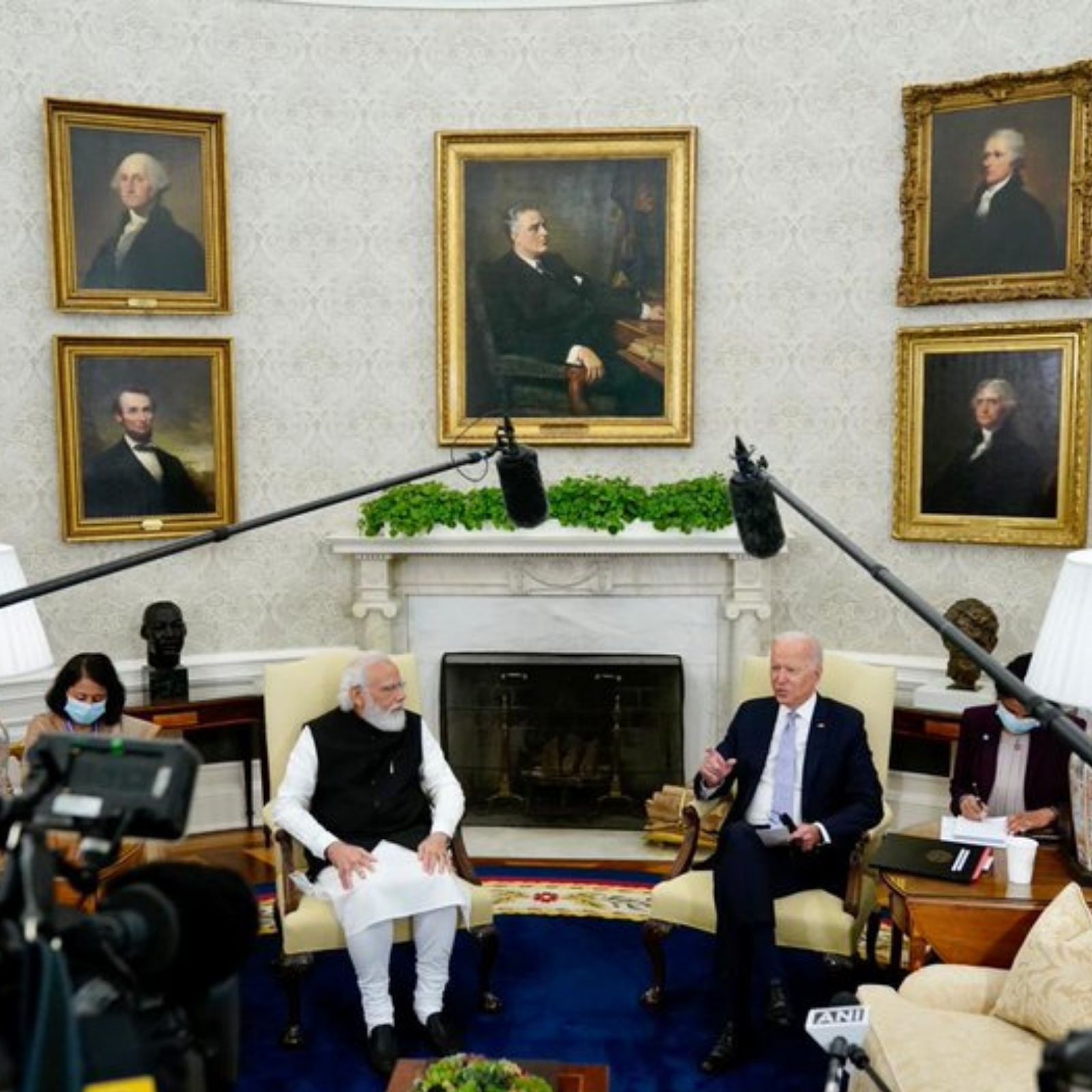 Modi US Visit: PM Holds First Bilateral Meeting With Prez Joe Biden at ...