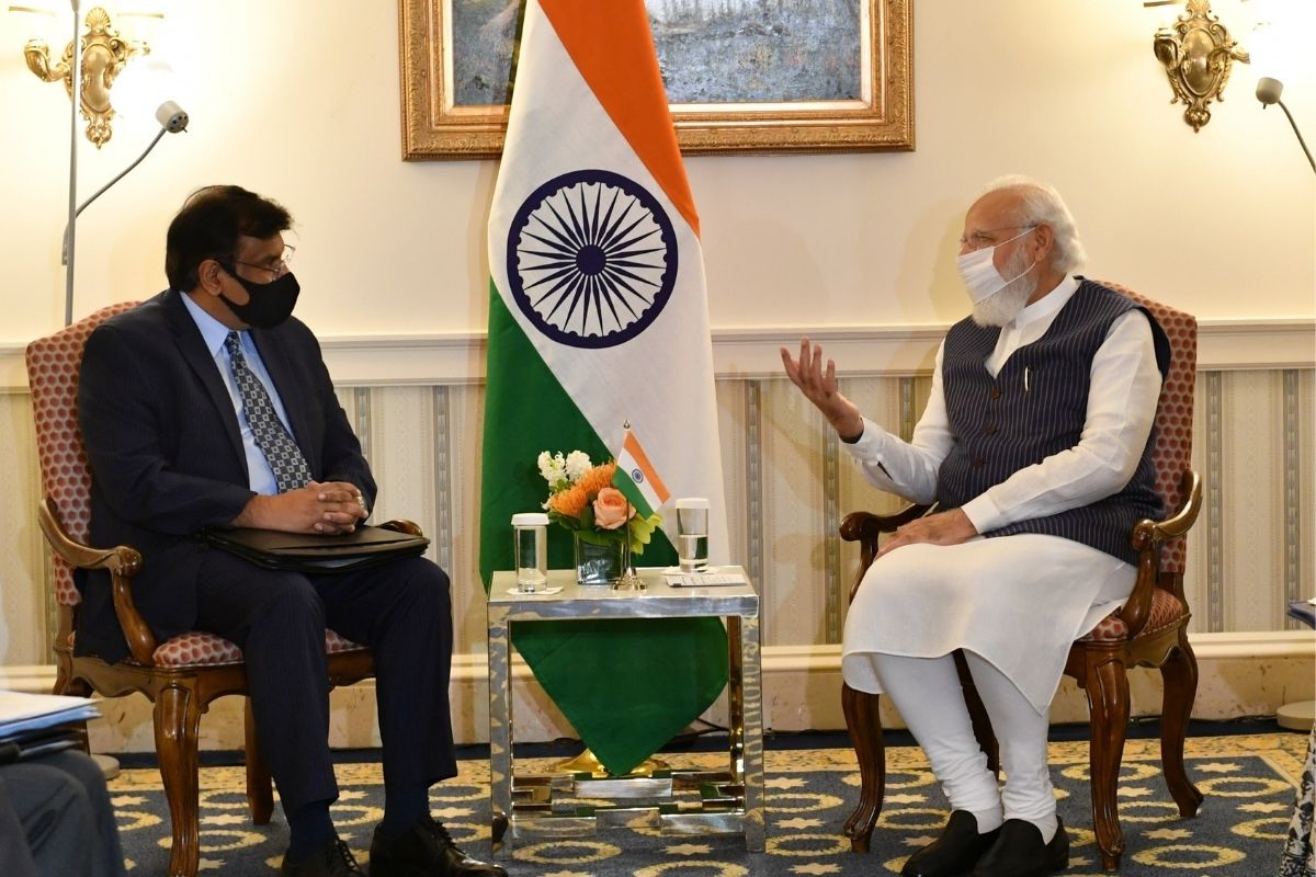 IN PICS | PM Modi Meets Qualcomm, Adobe CEOS; Talks Drones, 5G, Solar ...