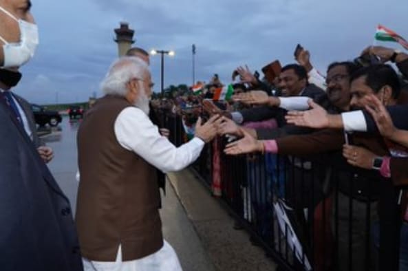 Narendra Modi in America: PM Arrives in US for 3-day Trip Amid Loud ...