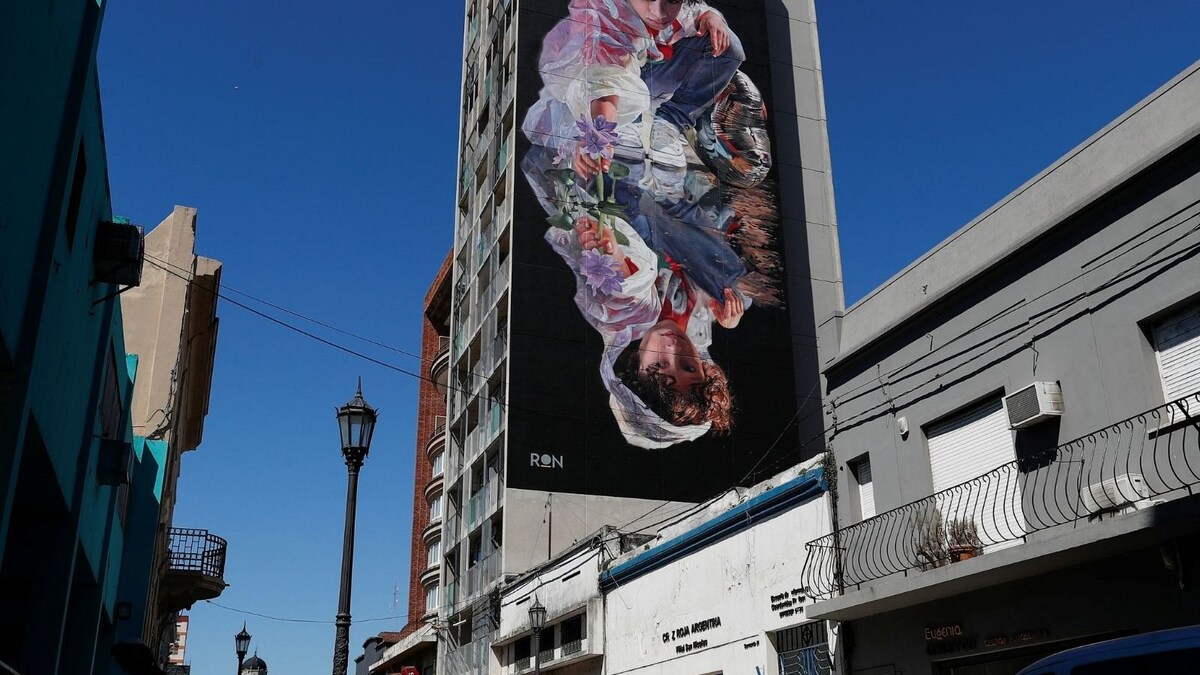 Argentine Artist Reflects Parana River Drought in Giant Murals - News18