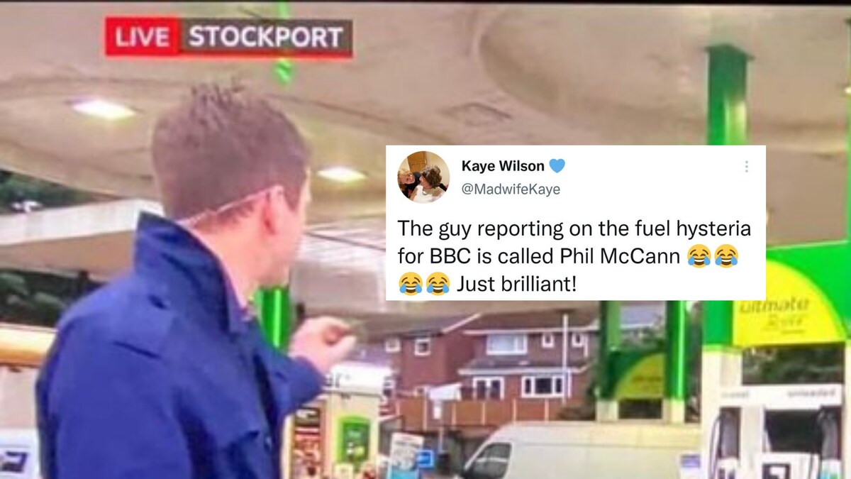 BBC Reporter Phil McCann Covering Fuel Shortage in UK Triggers 'Fill My ...