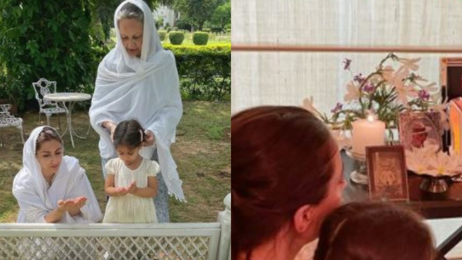 Soha Ali Khan, Sharmila Tagore, Saba Remember Mansoor Ali Khan Pataudi ...