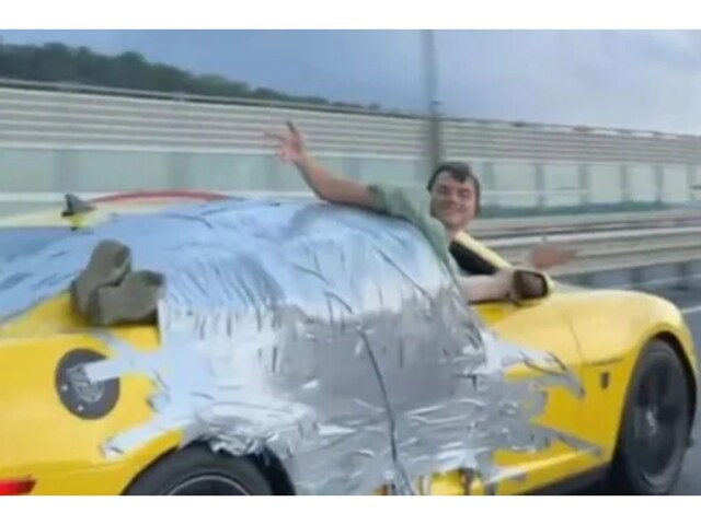 Russian Influencer Taped To Car Drives At 112 MPH, Video Goes Viral ...