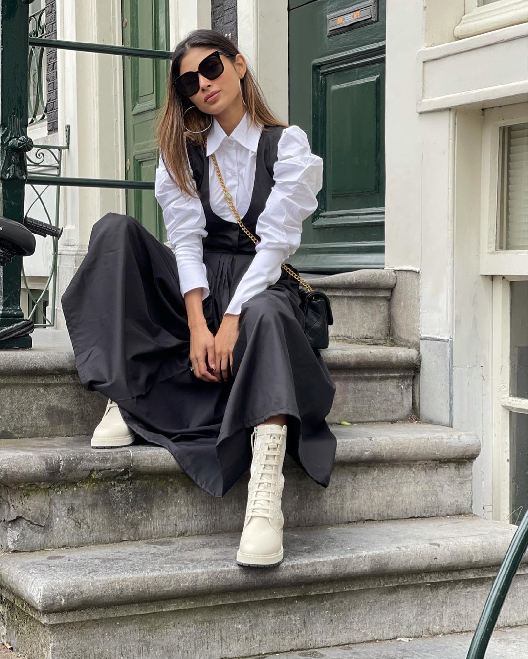 Mouni Roy Looks Hot, Glamourous In A Black And White Outfit; Check Out ...