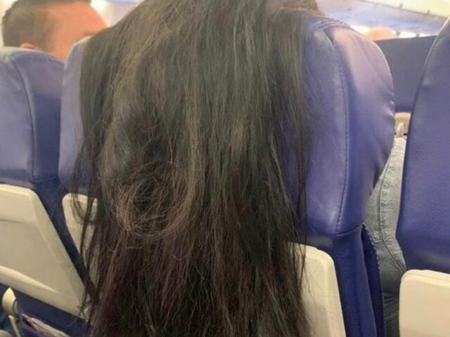 Viral Photo of Woman's Hair Slung Over Seat in Flight Has Twitter ...