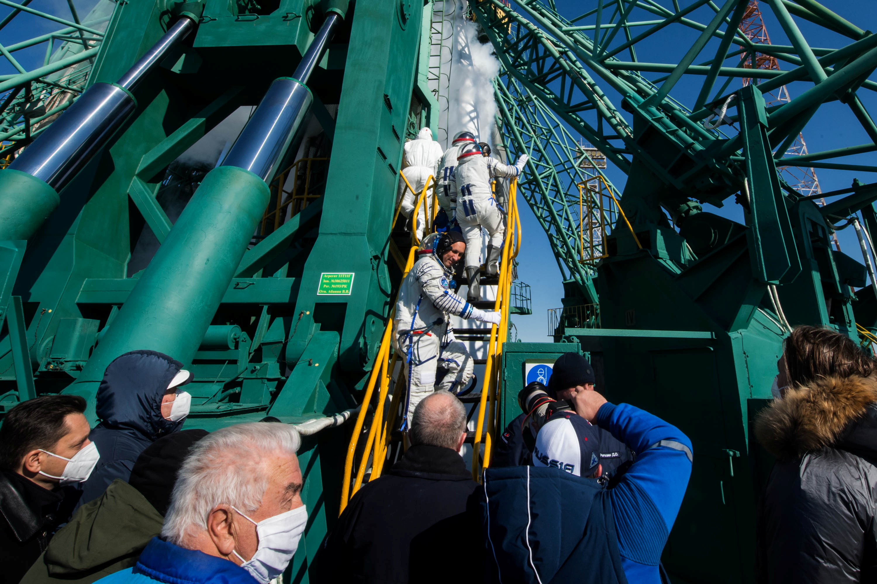 In Photos: Russian Actor, Director Jet Off to Space to Shoot Movie