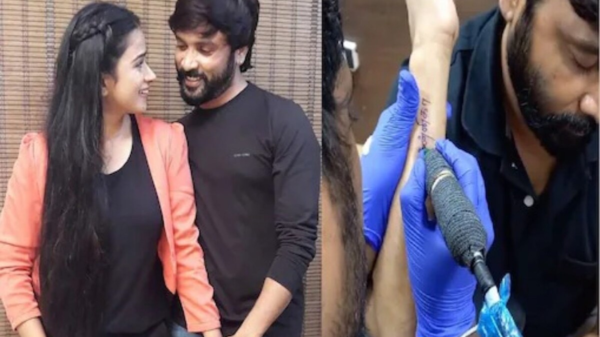 Newlyweds Snehan, Kannika Ravi Get Each Other’s Names Inked On Their Arms - News18