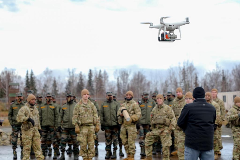 US and Indian Armies Train Together in Alaska, Practice Using Drone ...