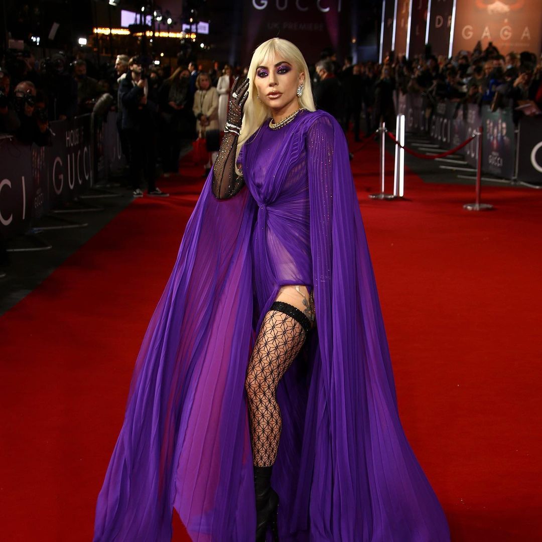 Lady Gaga Is A Vision In Sheer Gown, Fishnets And High Boots; Look At ...
