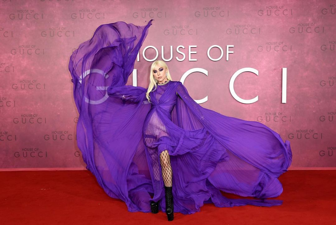 Lady Gaga Is A Vision In Sheer Gown, Fishnets And High Boots; Look At ...