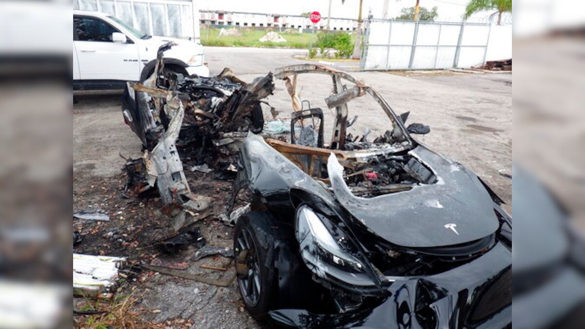 Tesla Driver Killed In Fiery Crash Hit 90 Mph, Report Says - News18