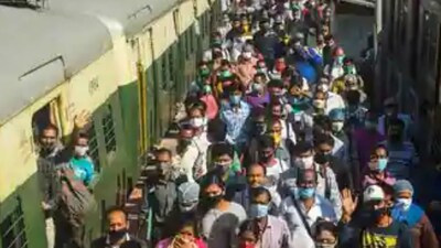 Commuters Cram Coaches as Regular Local Train Services Resume After 6 ...