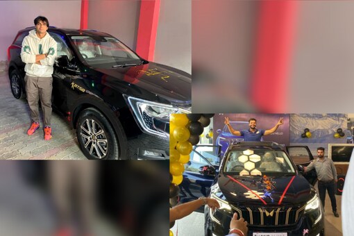 Neeraj Chopra, Sumit Antil Receives Personalised Mahindra XUV700 SUV ...