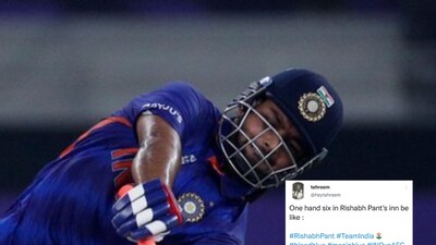 Rishabh Pant's One-handed Six Against Afghanistan Triggers Hilarious ...