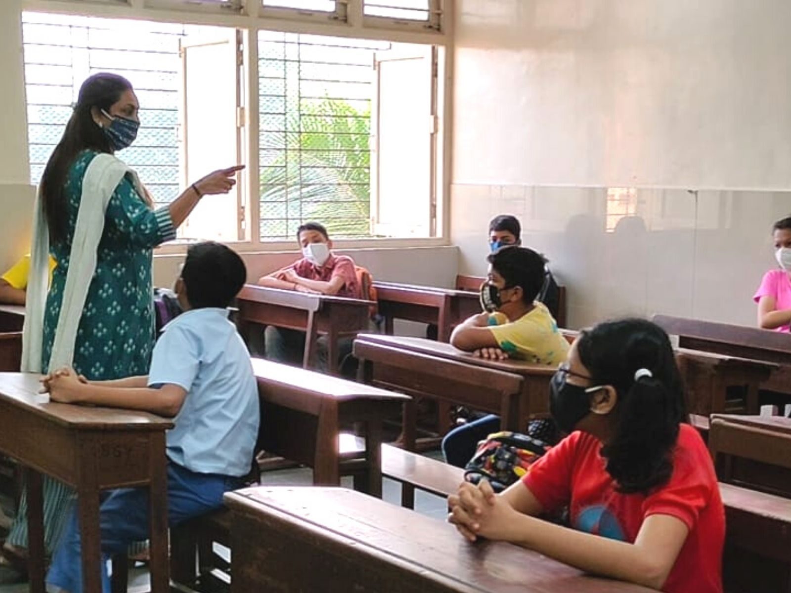 Kerala School Students In Classroom