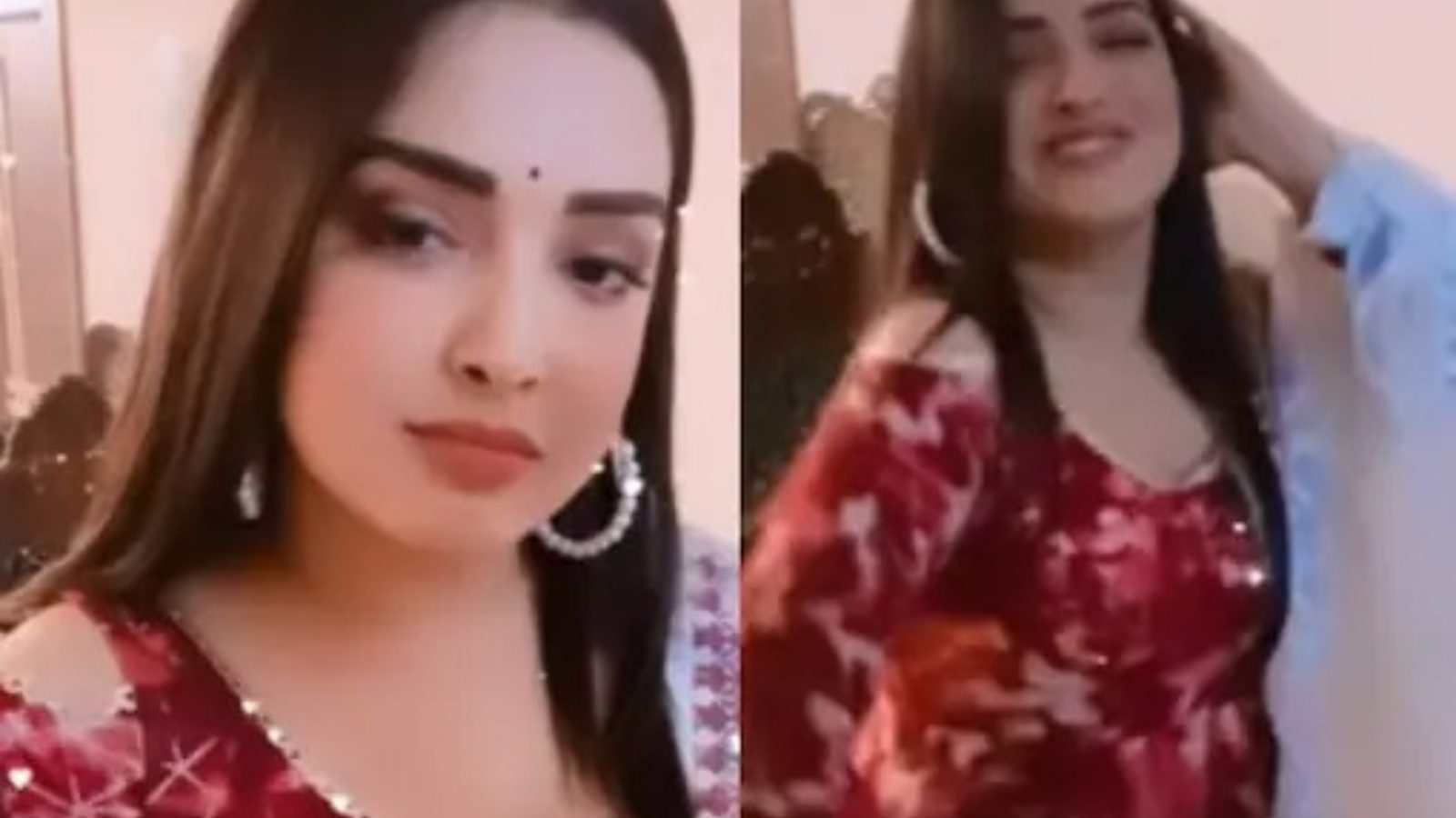 Bhojpuri Star Aamrapali Dubey's Super Moves On Nirahua Song - News18 Bhojpuri Star Aamrapali Dubey's Super Moves On Nirahua Song - News18