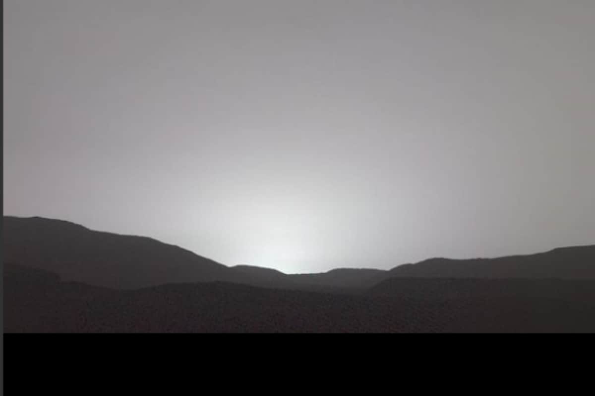 Mars Curiosity Sunset