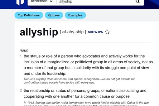 'Allyship', Added a Month Ago, is Dictionary.com's Word of the Year for ...