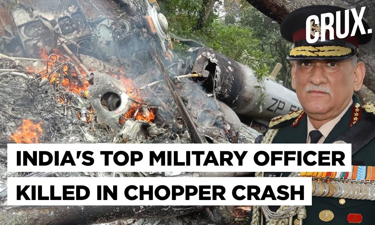 CDS Gen Bipin Rawat, 12 Others Killed In Chopper Crash; Probe Ordered ...